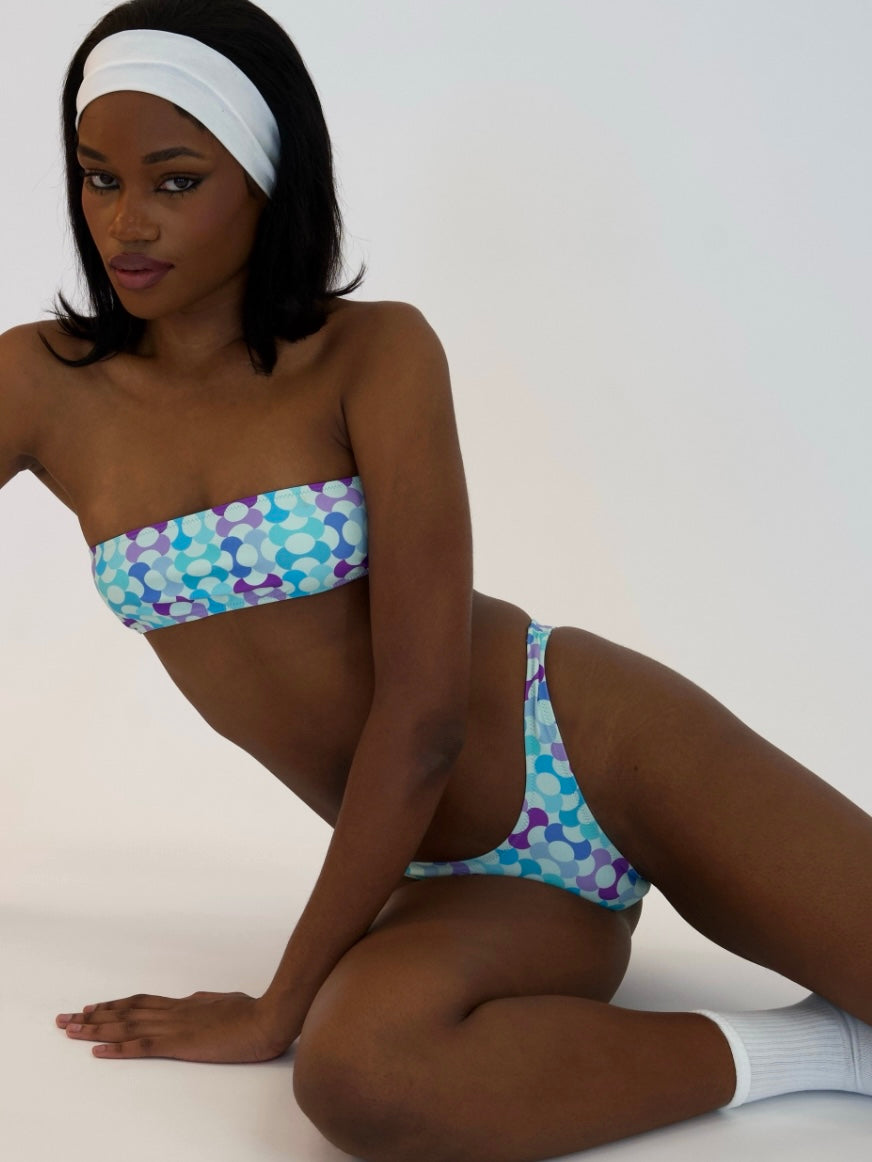 Mia High-Cut Cheeky Bottom - Turquoise – Sonnet Swim